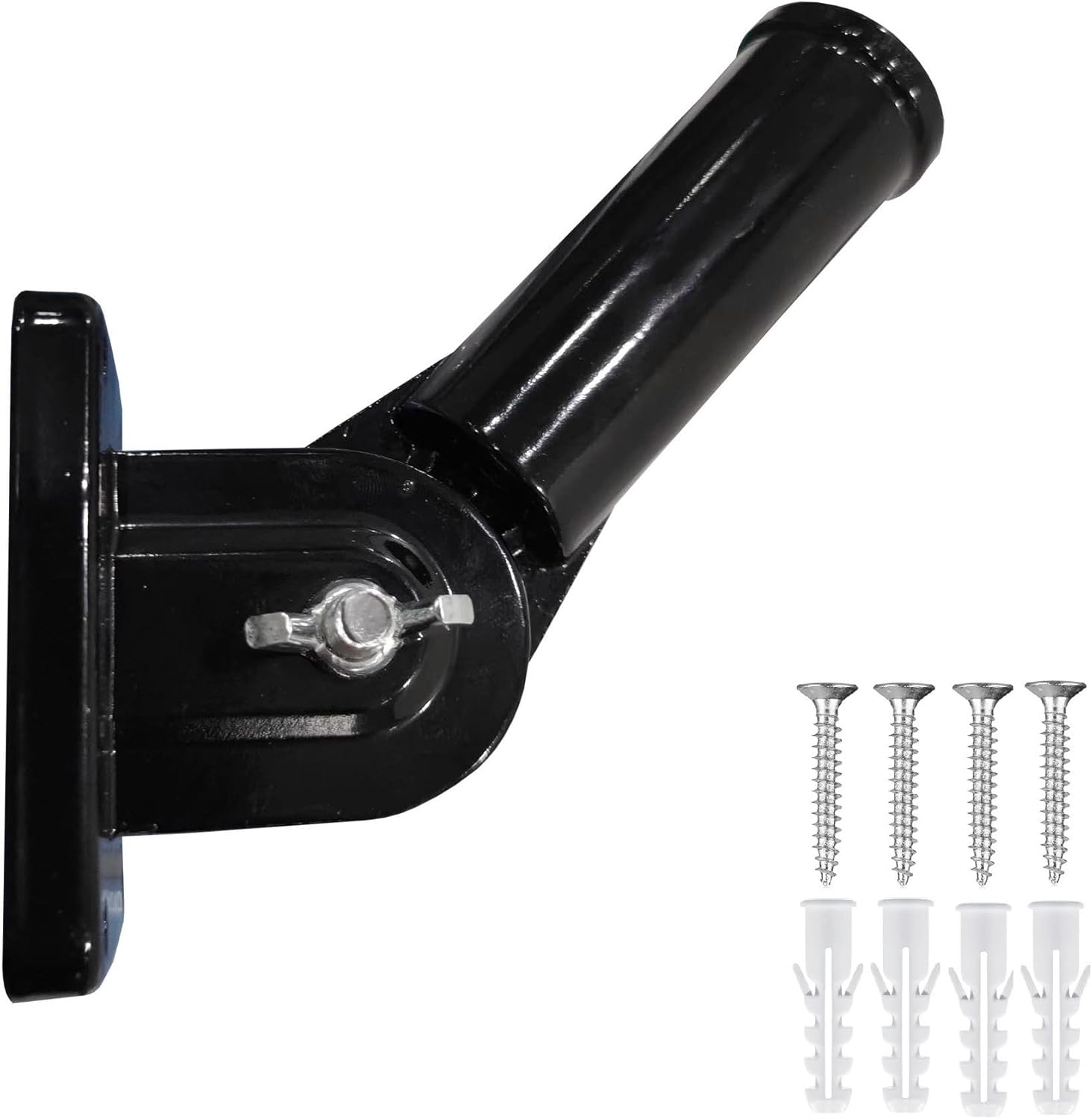 Amazon.com: Aluminum Wall Mount Flag Pole Bracket Adjustable Flag ...