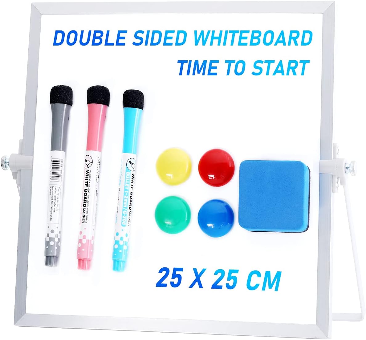 A3 Magnetic Dry Erase Whiteboard for Desk or Home - 42x30cm - Includes ...