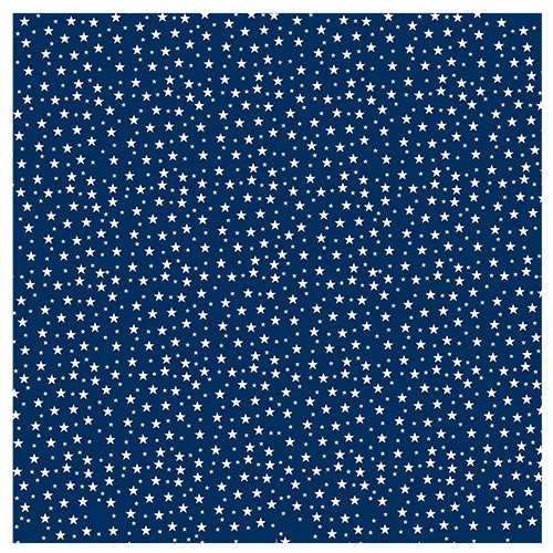 American Crafts 25 12 x 12 Inch Juniper Staggered Stars Cream Print ...