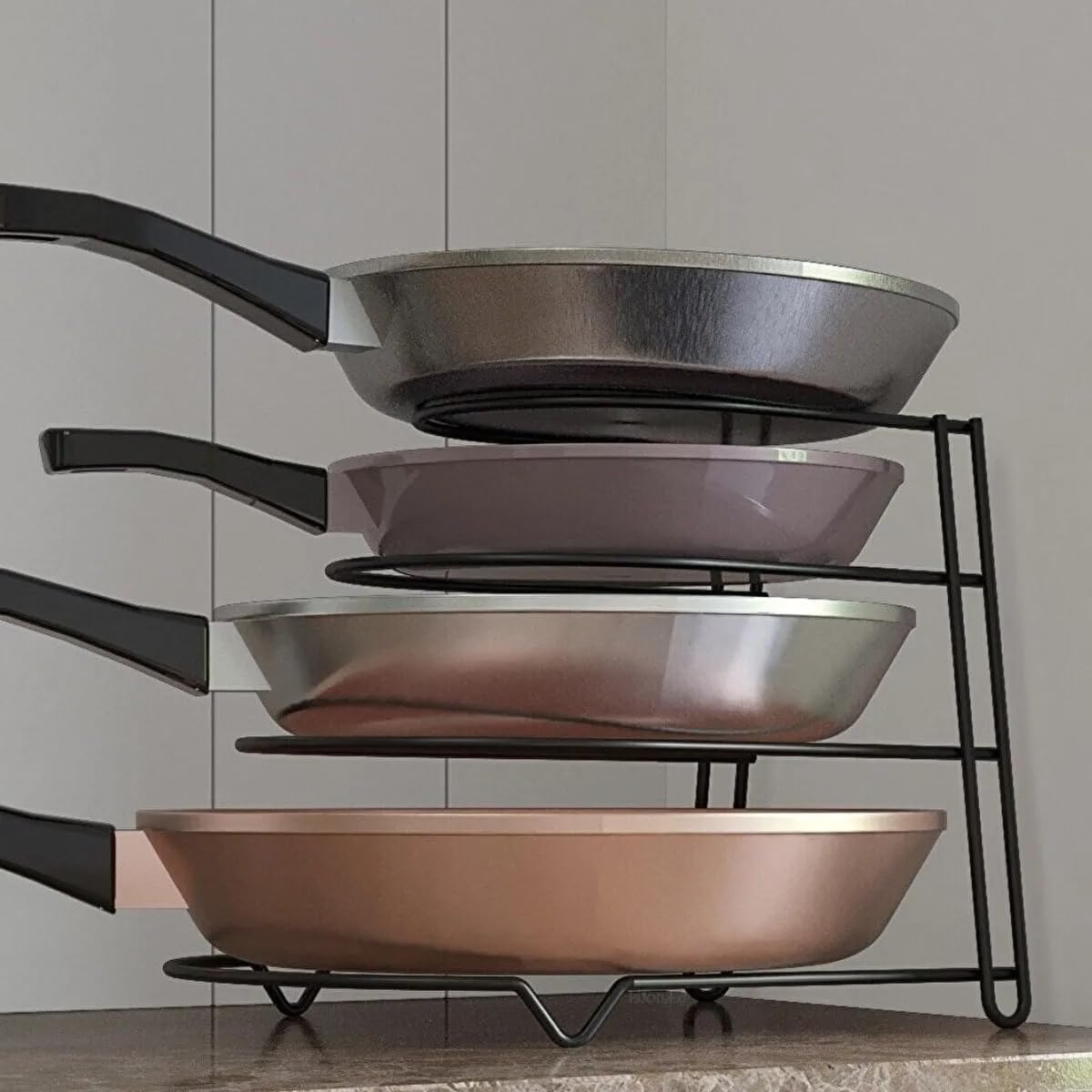 Tava Düzenleyici Tava Rafı Organizer 4 katlı : Amazon.com.tr: Mutfak