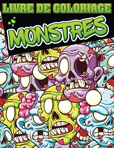 Amazon.com: Livre de coloriage Monstres: livre pour adultes Garçons et ...