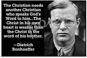 Amazon.com: QDFXCYOO Dietrich Bonhoeffer Vintage Quote Portrait Art ...