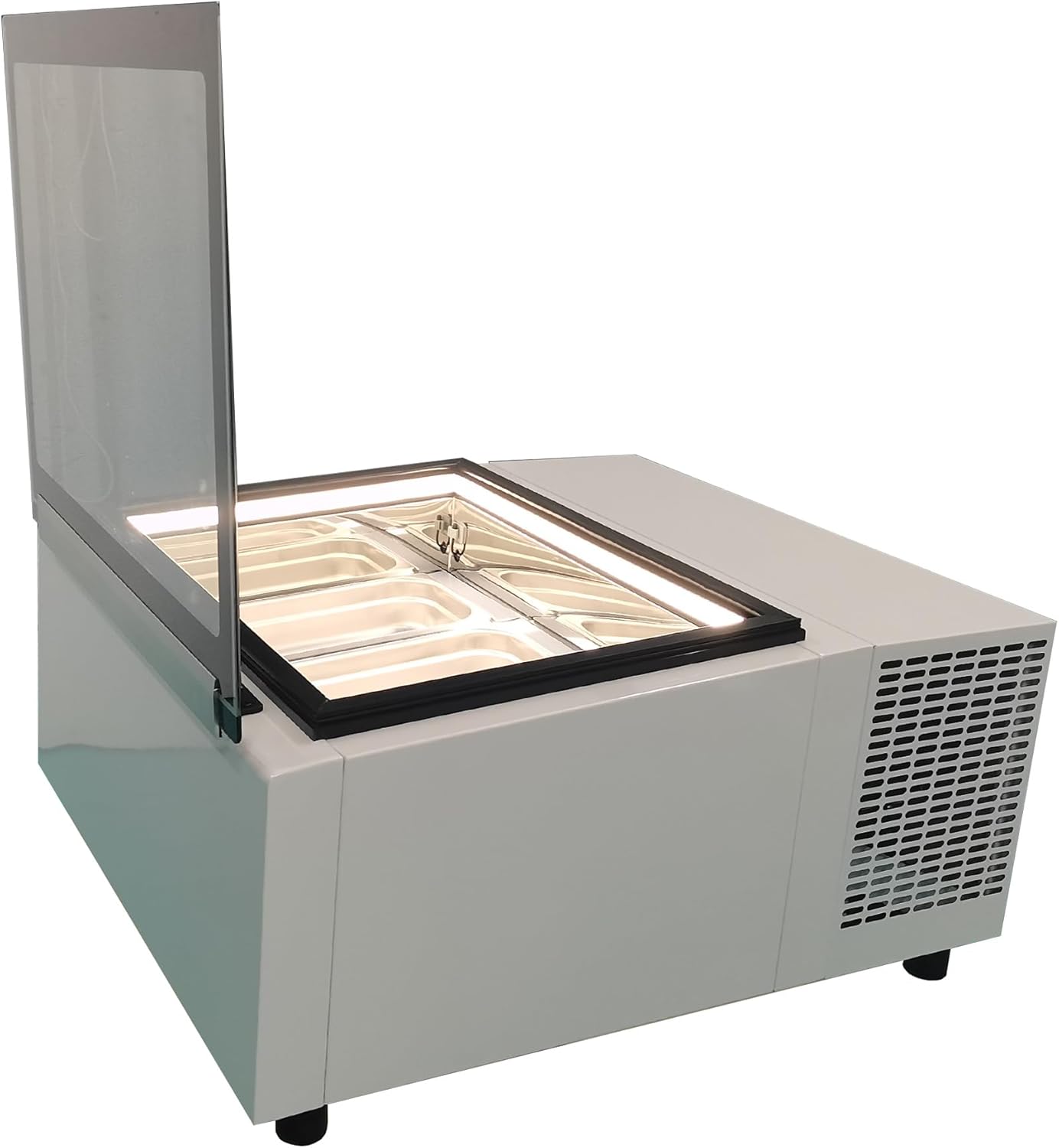 Amazon.com: Yovtekc Countertop Gelato Display Freezer, Gelato Display Case with 3PCS GN Pan ...
