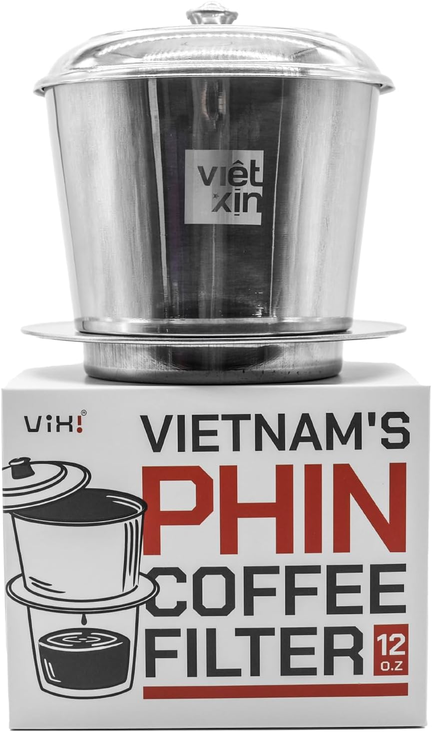 Amazon.com: Vietnamese Traditional Coffee Phin Filter 8 Ounce, Gravity ...