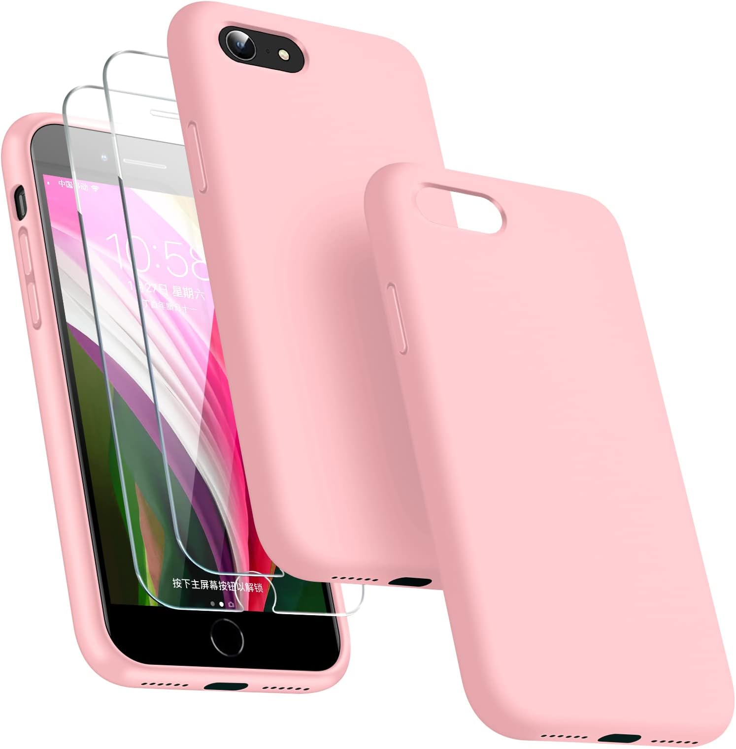 Amazon.com: Dssairo [3 in 1 for iPhone SE case 2022/3rd/2020/2nd gen ...