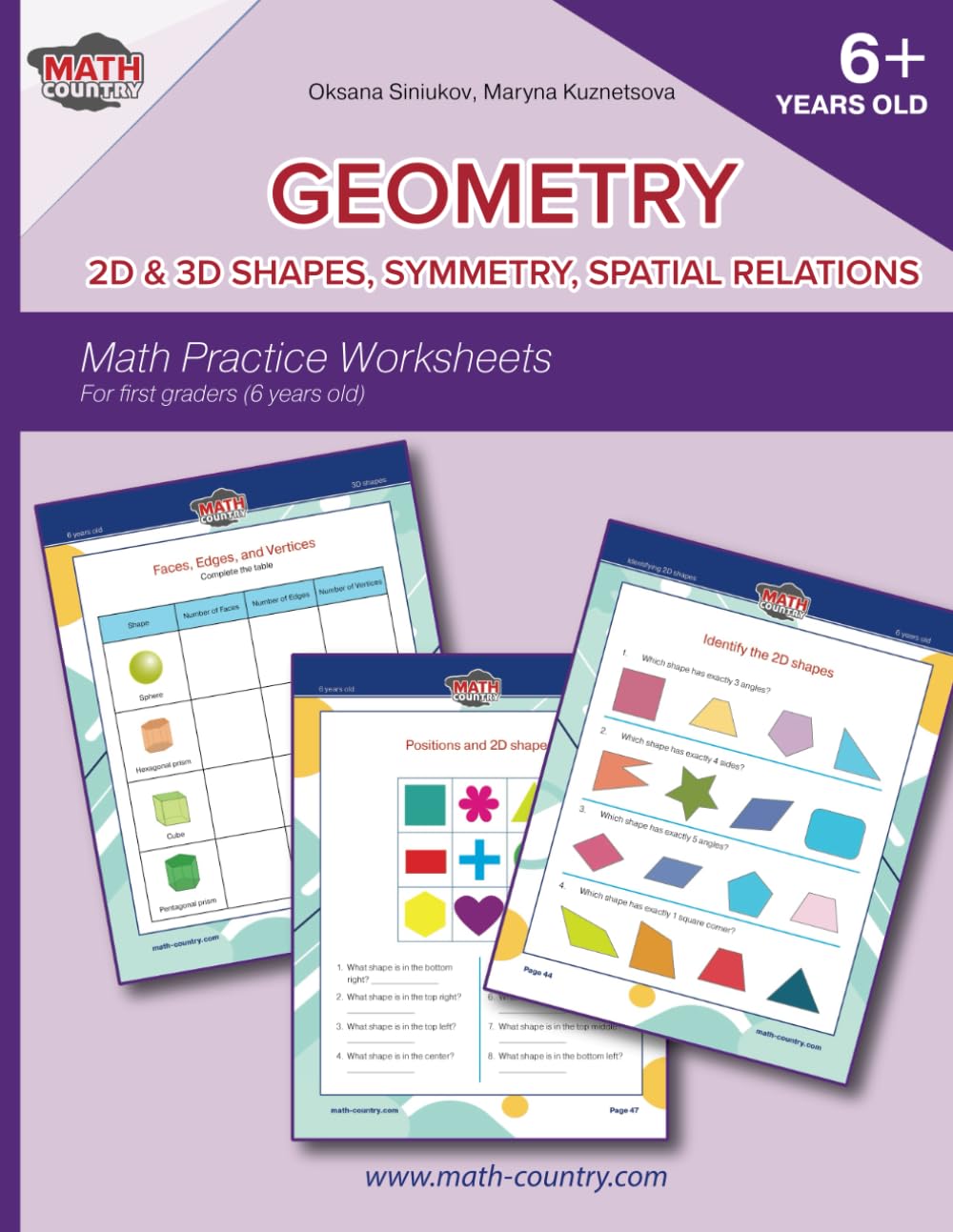 Geometry: 2D & 3D shapes, symmetry, spatial relations: Math practice ...