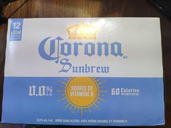 Corona Sunbrew Non-alcoholic Beer Source of Vitamin D, 355 mL Cans, 12 ...