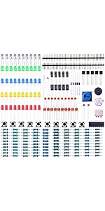 ELEGOO Upgraded Electronics Fun Kit w/Power Supply Module, Jumper Wire ...