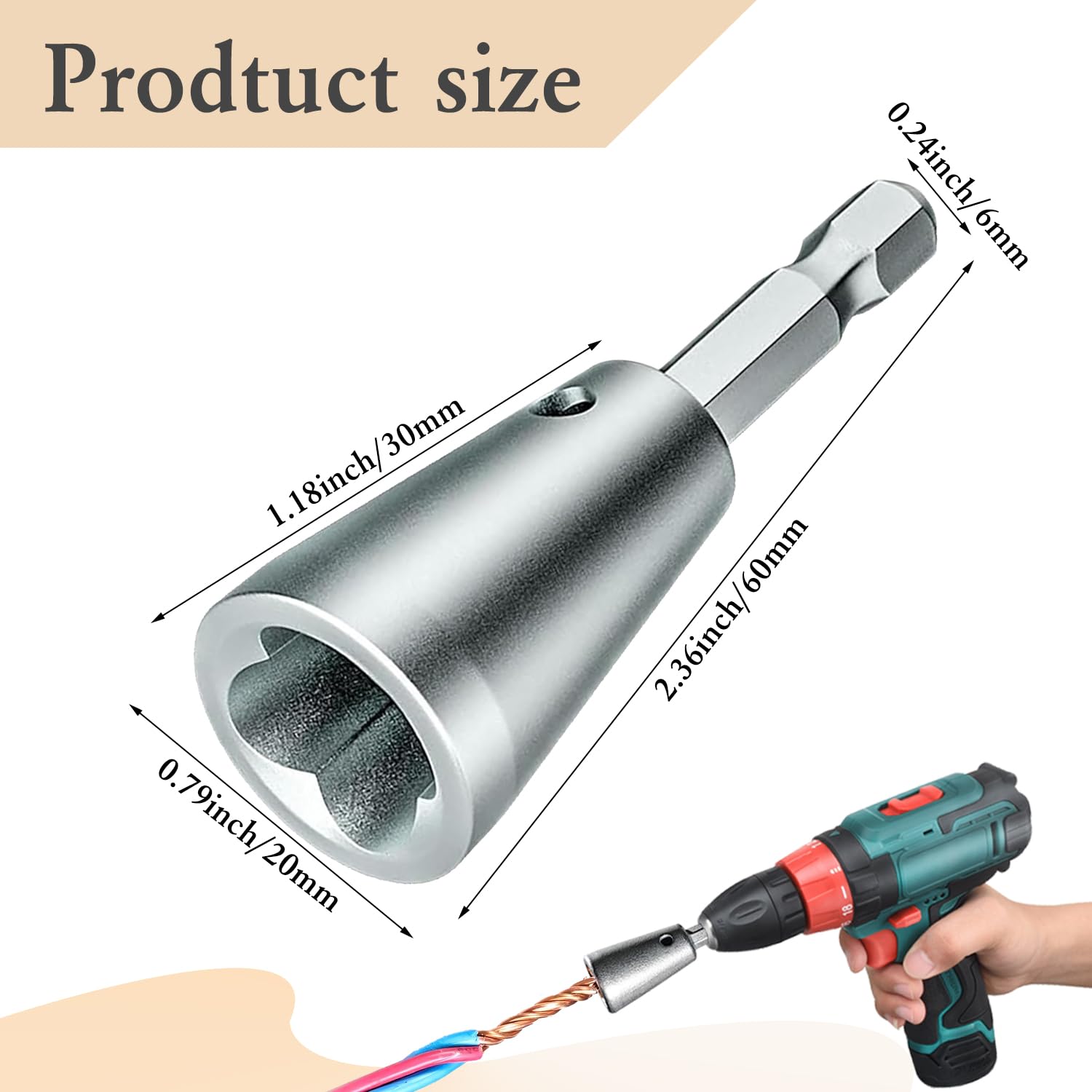 Snapklik.com : 3PCS Wire Twister Tool For Drill, Wire Twisting Tool ...