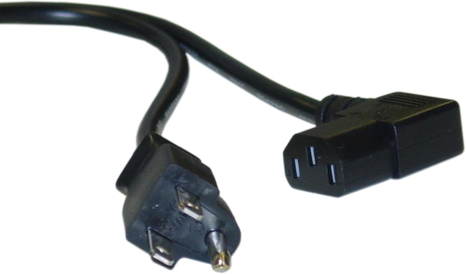 Amazon.com: Cable Central LLC Right Angle Computer/Monitor Power Cord ...