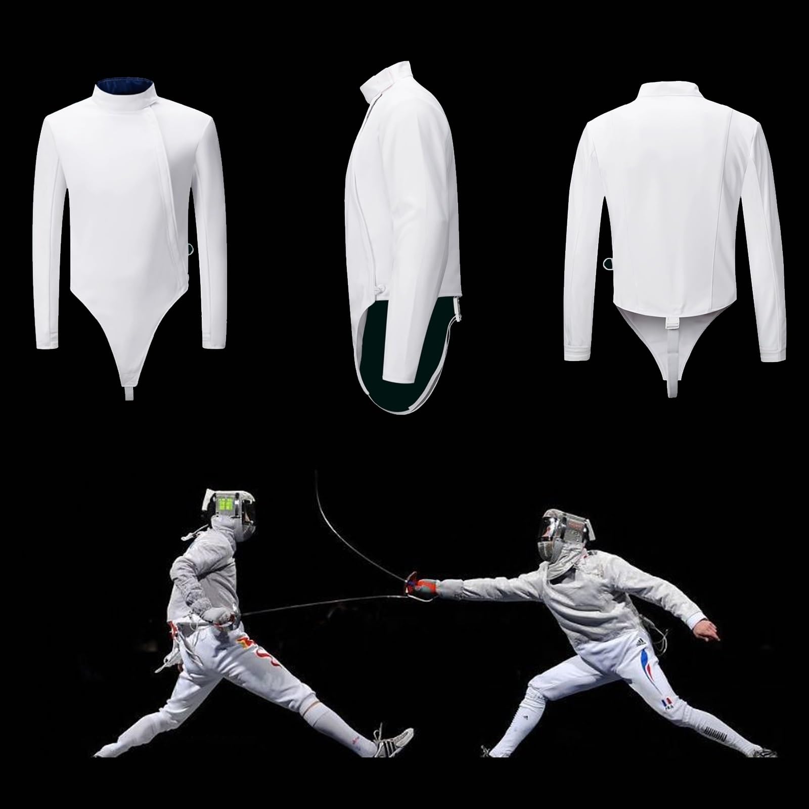 Fencing Training Gear 350N Fencing Jacket For Adults & Kids – Right ...