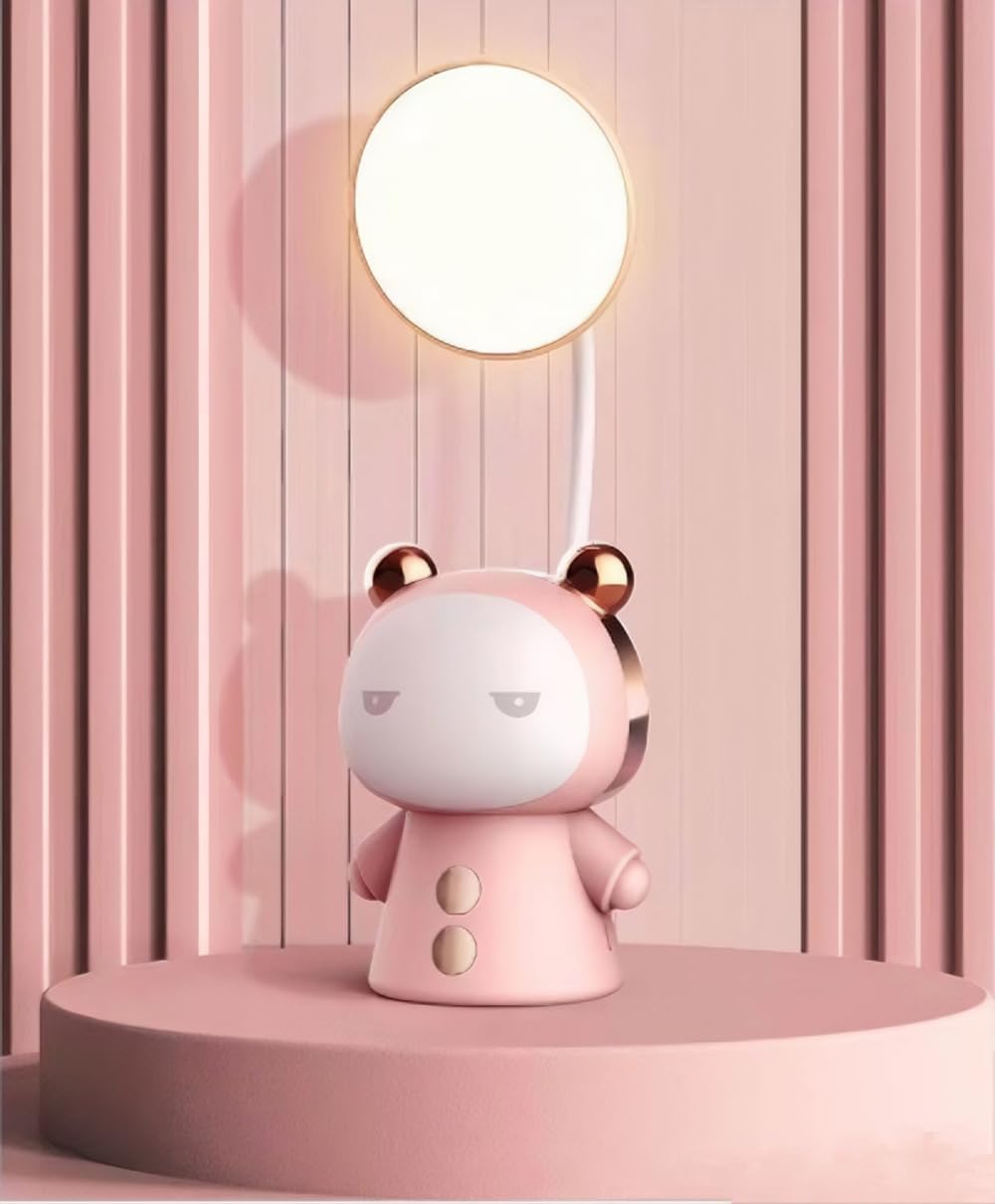 Cute Desk Lamp Pink Desk Lamp Foldable & Portable,Rechargeable 9 ...