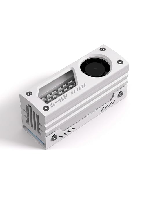 EZDIY-FAB Shield M.2 SSD Heatsink with Build-in 20mm PWM Fan, Premium ...