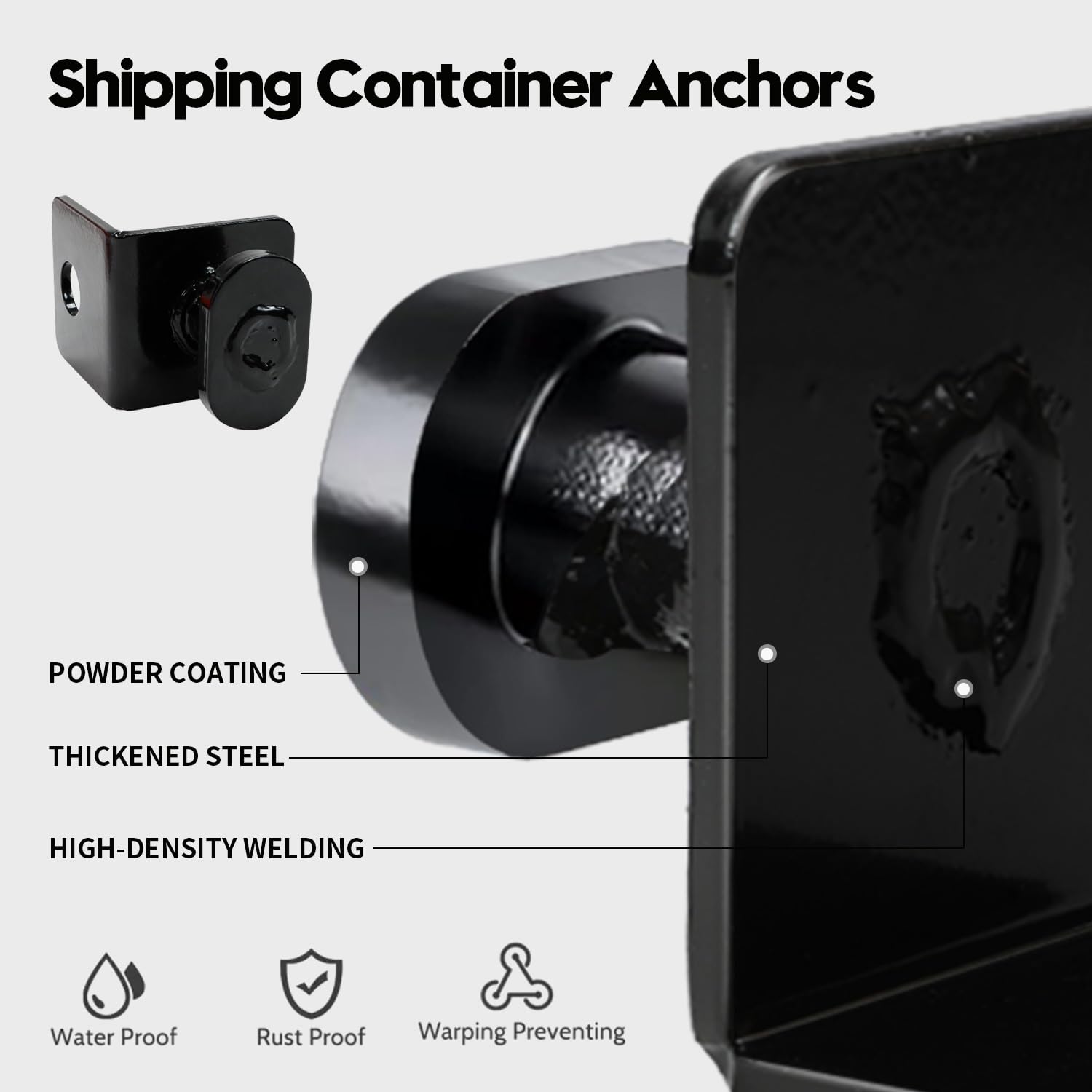 Snapklik.com : 4 Pack Shipping Container Anchors, Shipping Containers ...