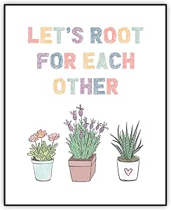 Amazon.com: Let's Root For Each Other Poster, Back To School Classroom ...