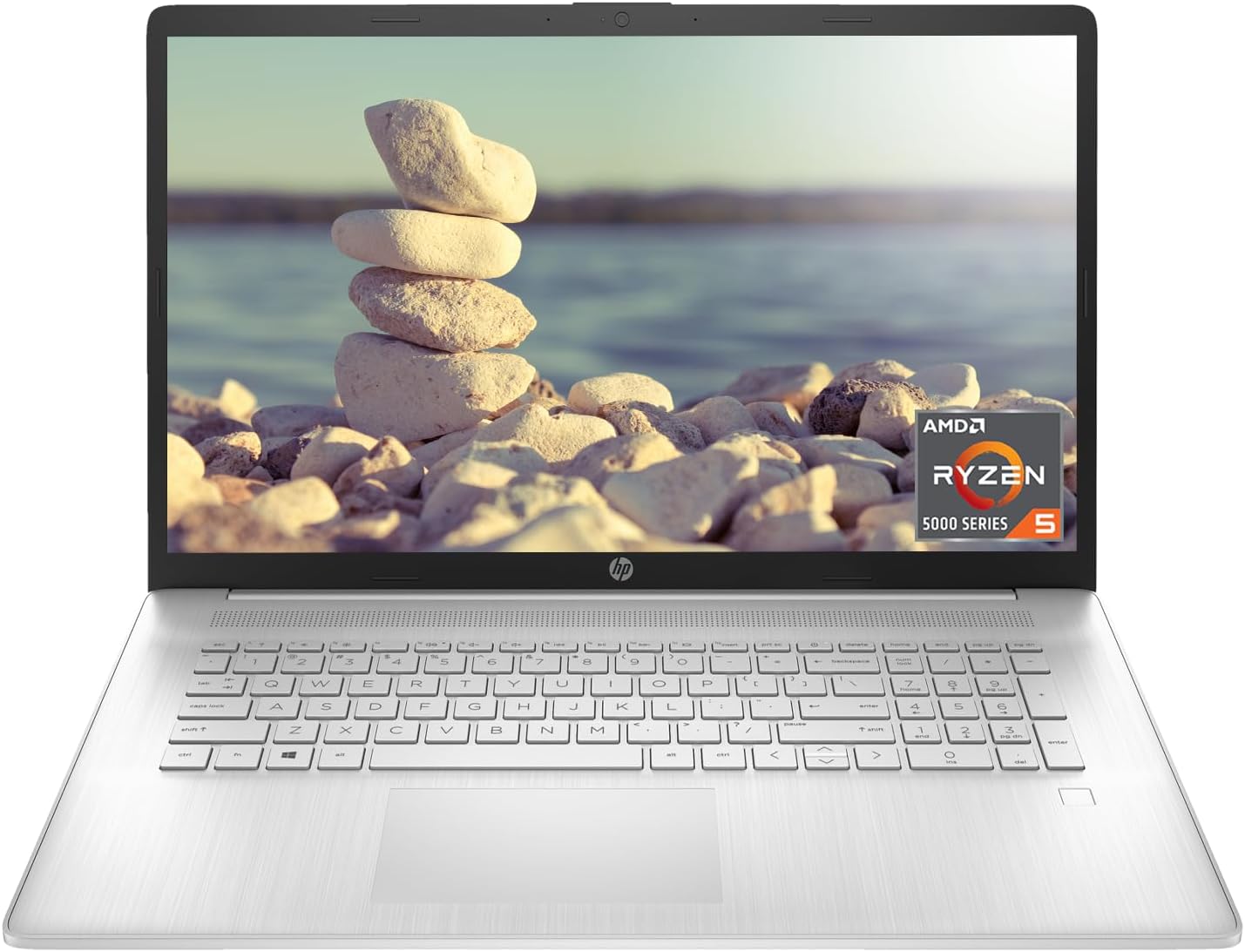 HP- 17 Laptop, 17.3” Pantalla FHD, AMD Ryzen 5 5500U, 32GB SSD, 512GB ...
