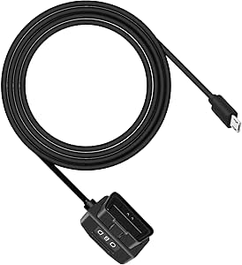 Amazon.com: RIIEYOCA OBD to USB DashCam Cable, Micro USB to OBD-II Hardwire Adapter with Switch ...