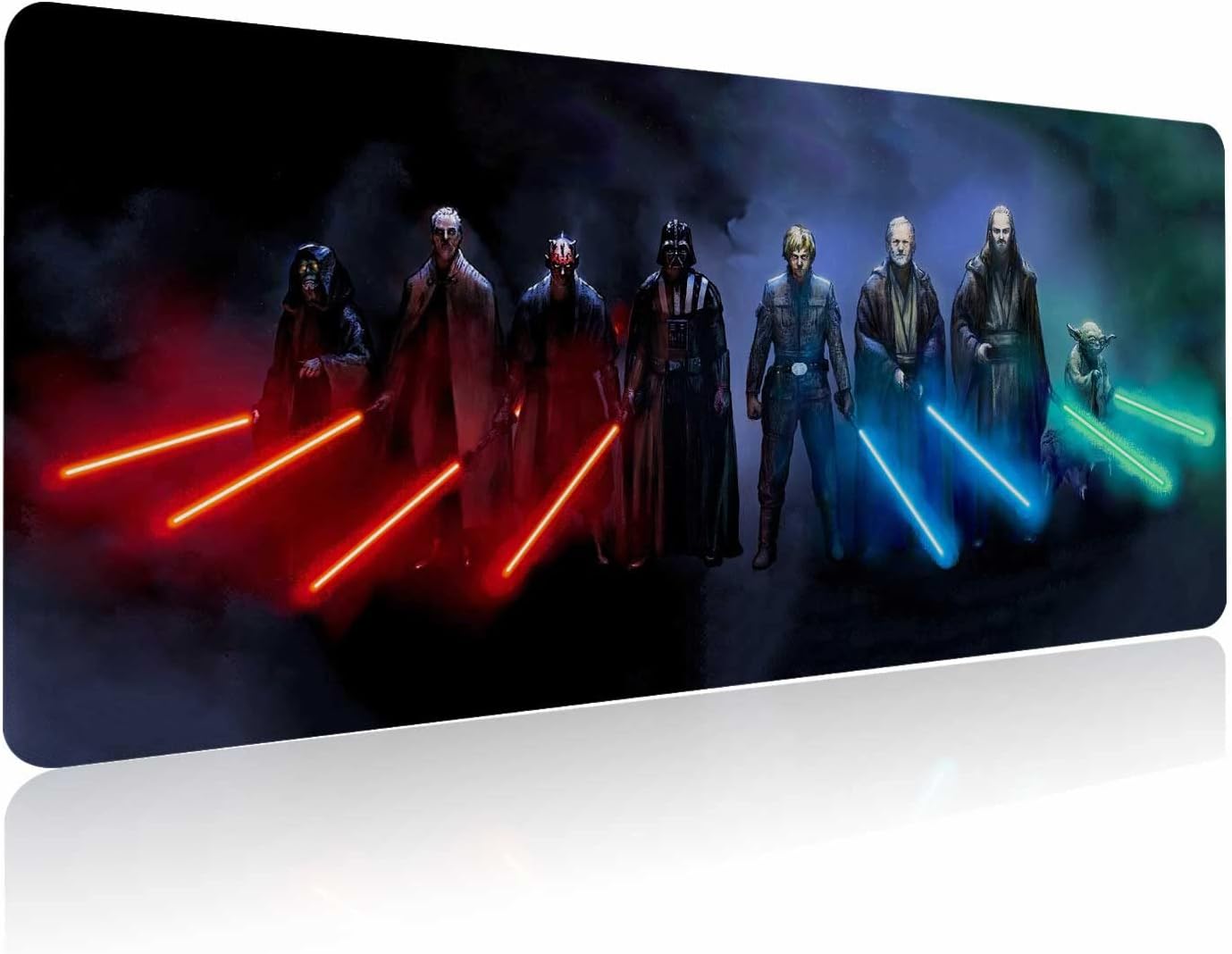 Mouse Pad Large Sith Lord and Jedi Lightsaber Knights-Non-Slip Rubber ...