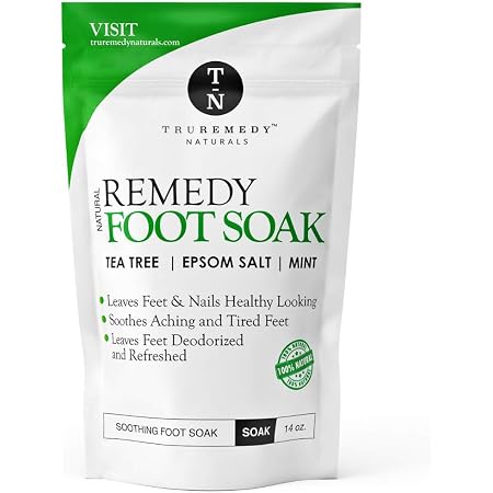 Amazon.com: Tea Tree Oil Foot Soak with Epsom Salt - Best Toenail ...