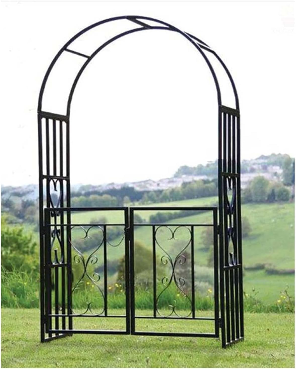 ELzEy Decorative Garden Arch Arbor Trellis Heavy-Duty Rose Arbors With ...