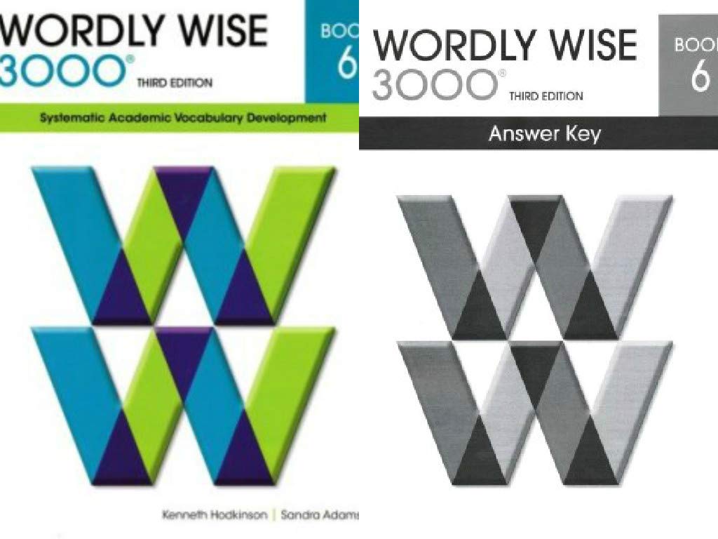 NEW Wordly Wise 3000® 3rd Edition Grade 6 SET - Student Book 6 and ...