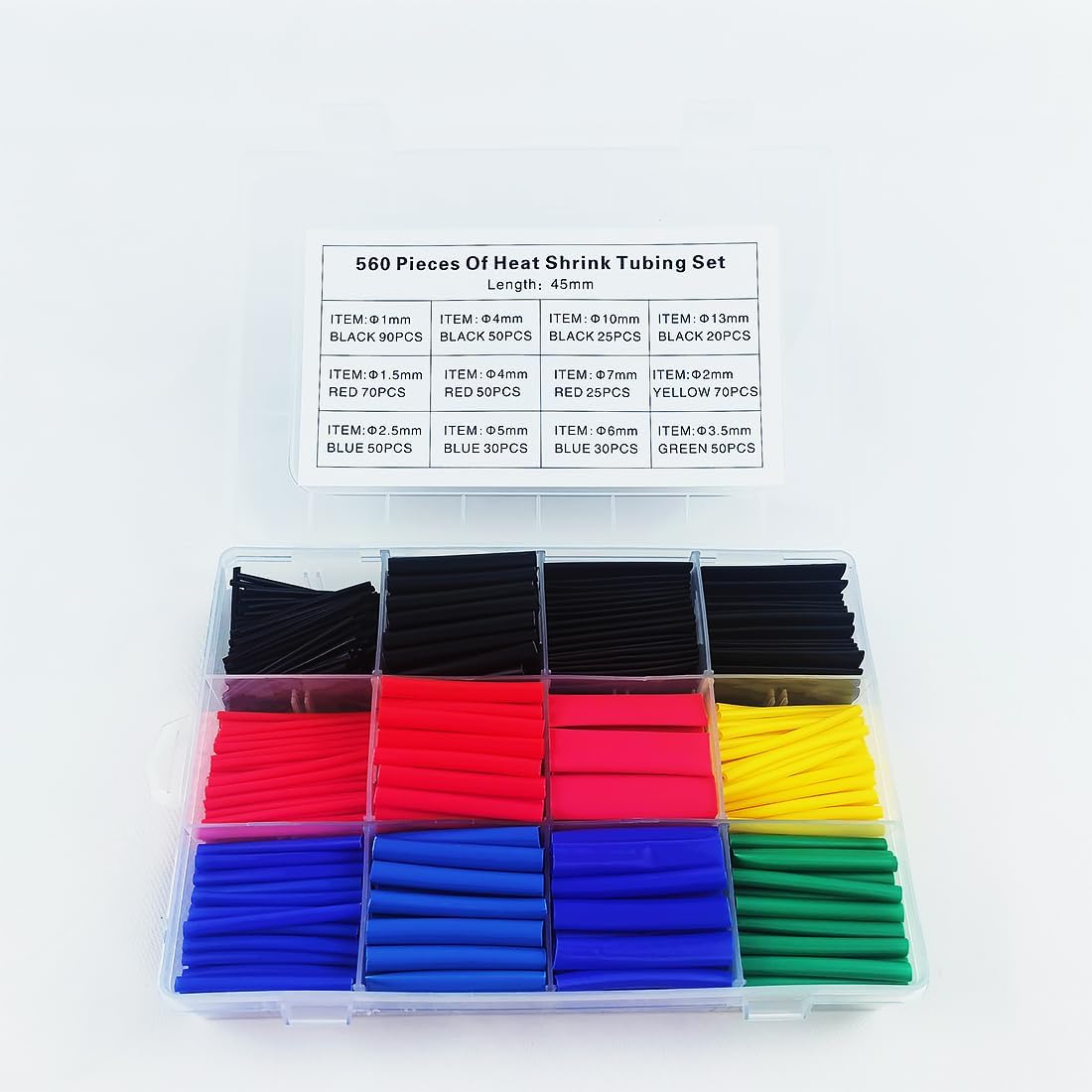Amazon.com: ASHINER Heat Shrink Tubing Kit - 580Pcs EVA Material in 6 ...