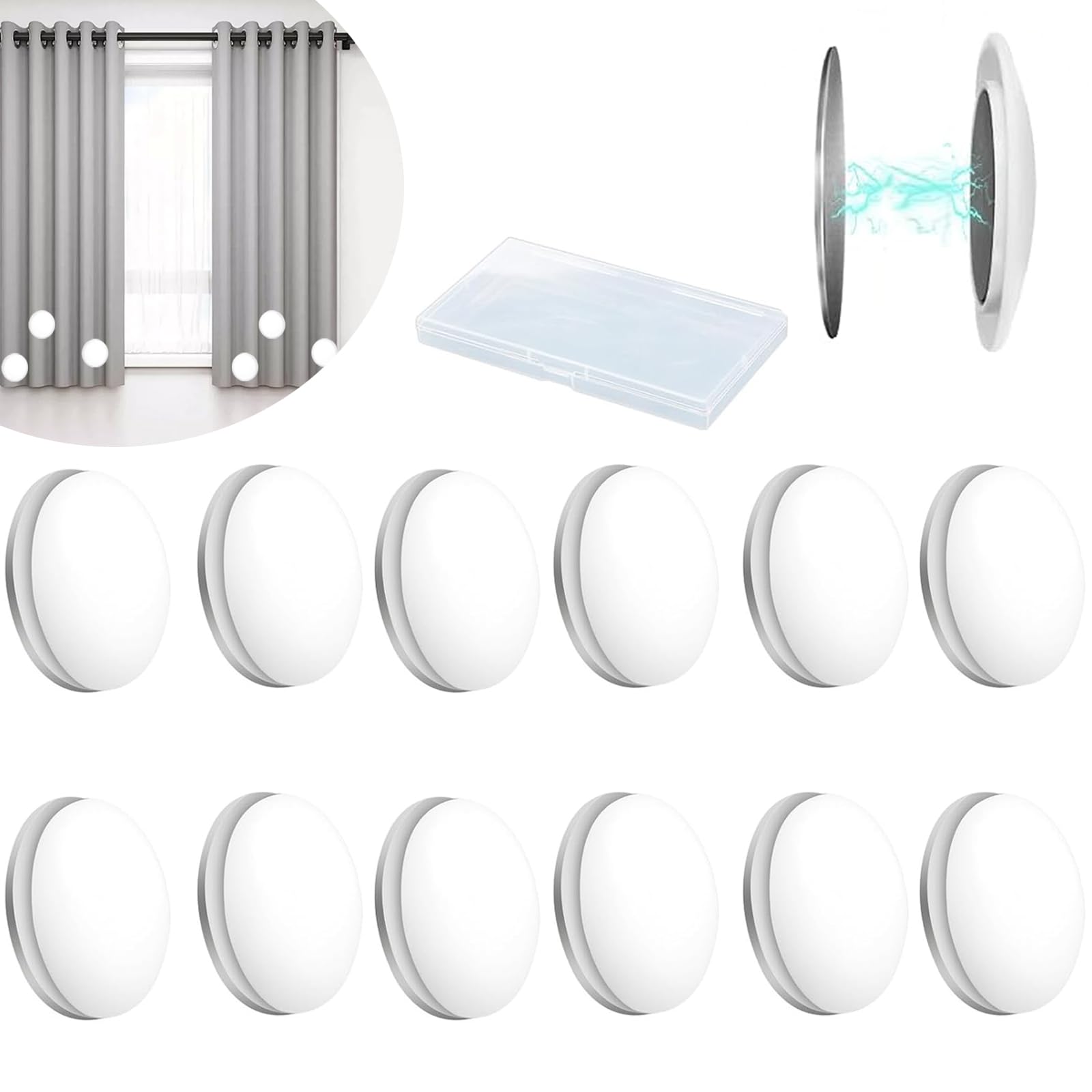 Amazon.com: 12 Packs Magnetic Shower Curtain Weights,Shower Curtain ...