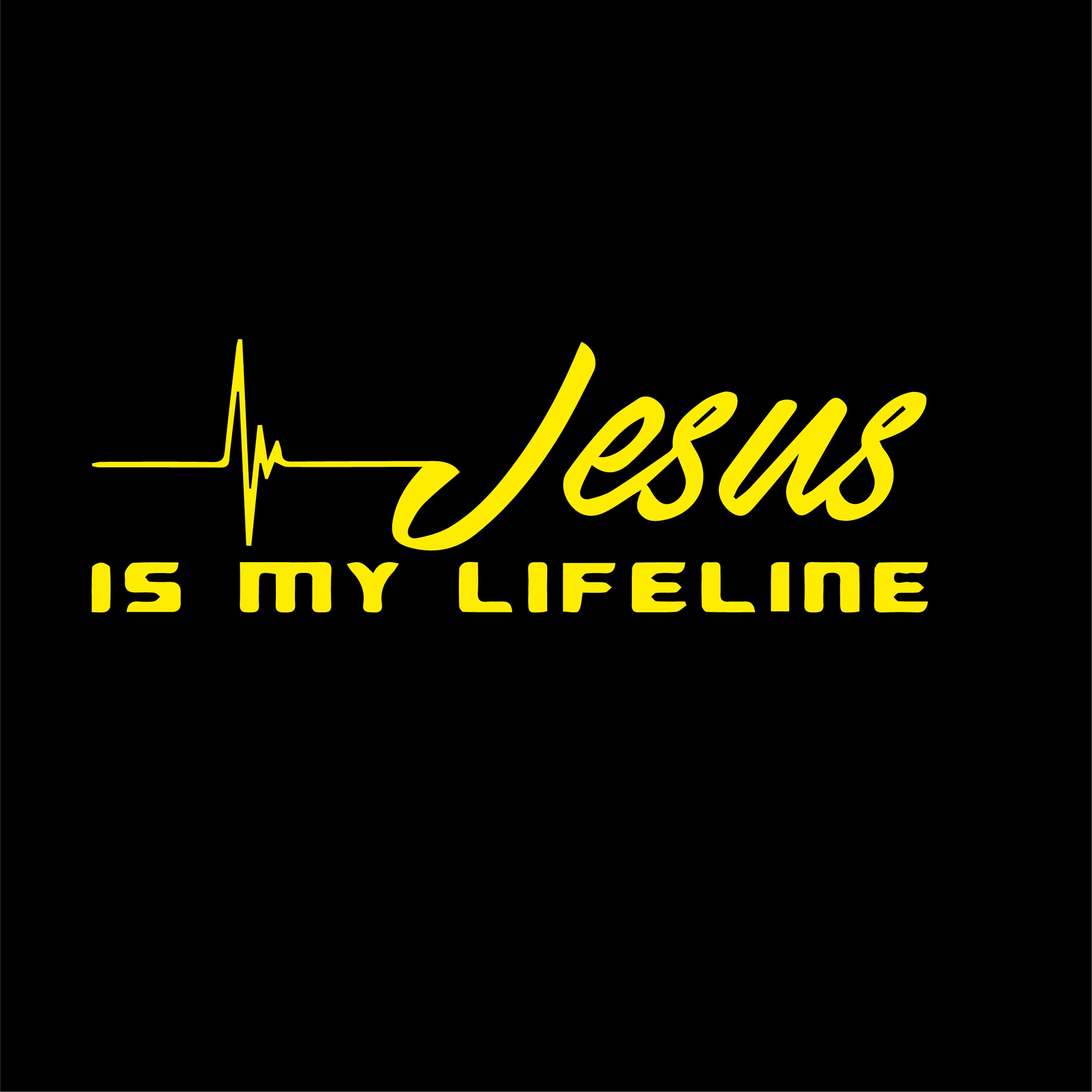 ISEE 360® Jesus is My Lifeline Car Sticker Car Stickers Sides Windows ...