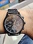 Fossil Men Stainless Steel Grant Chronograph Analog Black Dial Watch ...