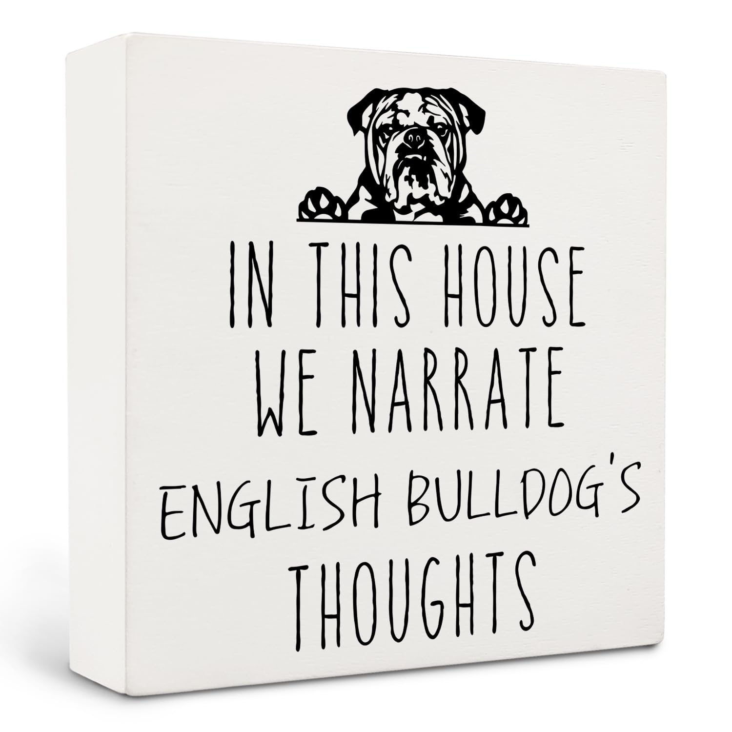 Amazon.com: Qvapt Bulldog Gifts,Bulldog Signs,Bulldog Wooden Signs ...