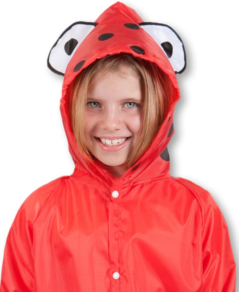 Amazon.com: Cloudnine Children's Ladybug Raincoat ages 5-12 : Clothing ...