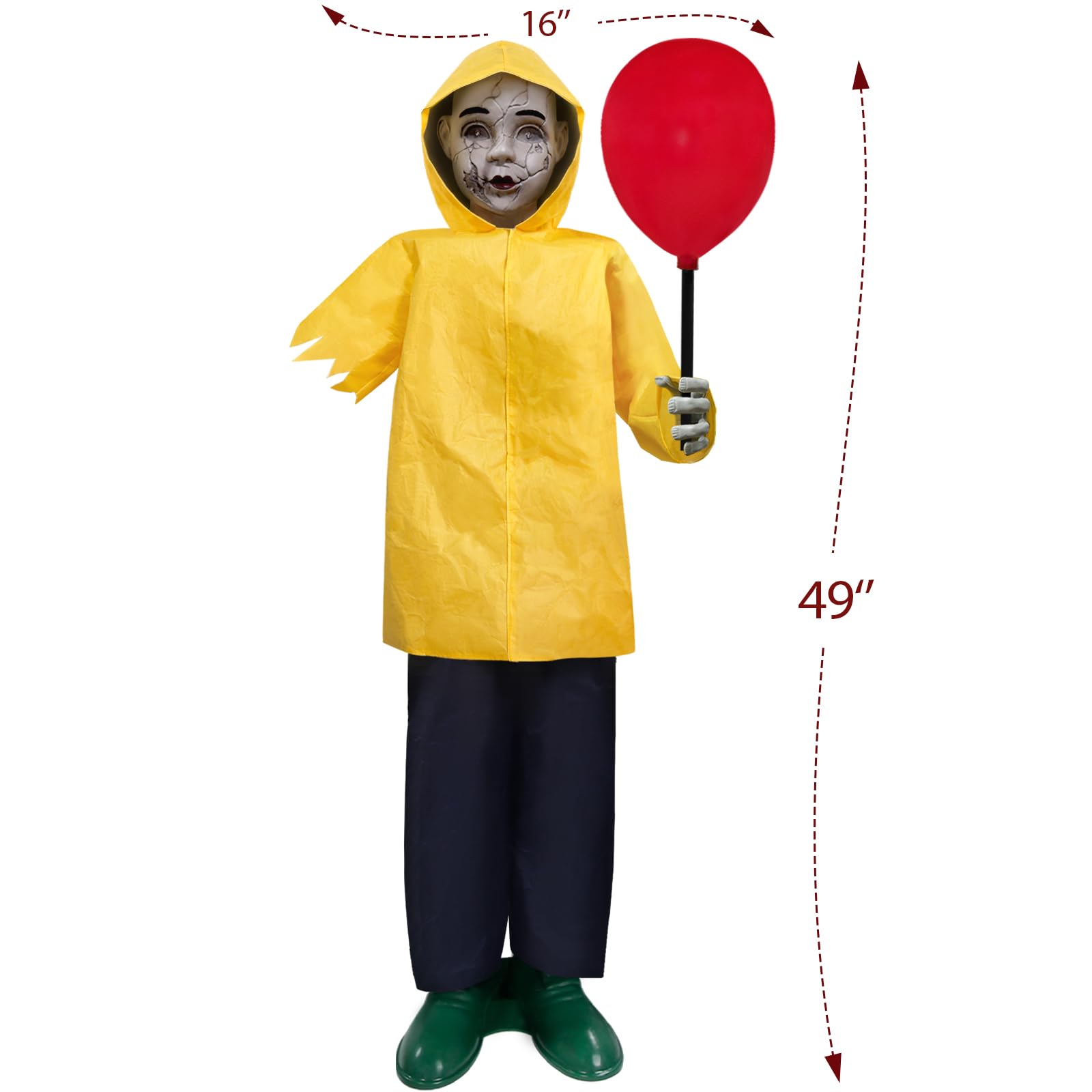 Snapklik.com : Halloween Decorations Outdoor, 4 Ft Life Size ...