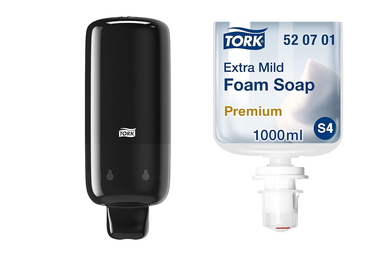 Tork Foam Soap Dispenser for Foam Soap + Refill - S4 - Extra Mild Foam ...