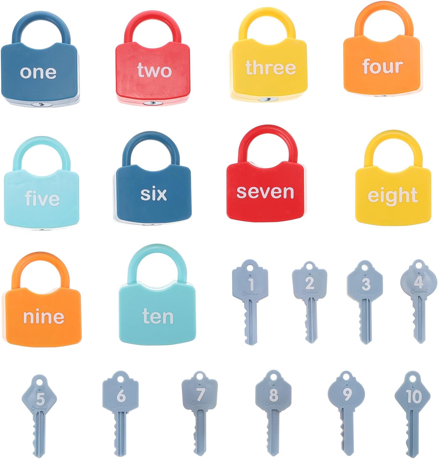 Lock and Key Toys for Toddlers, Montessori Lock and Key Car Toy Set ...