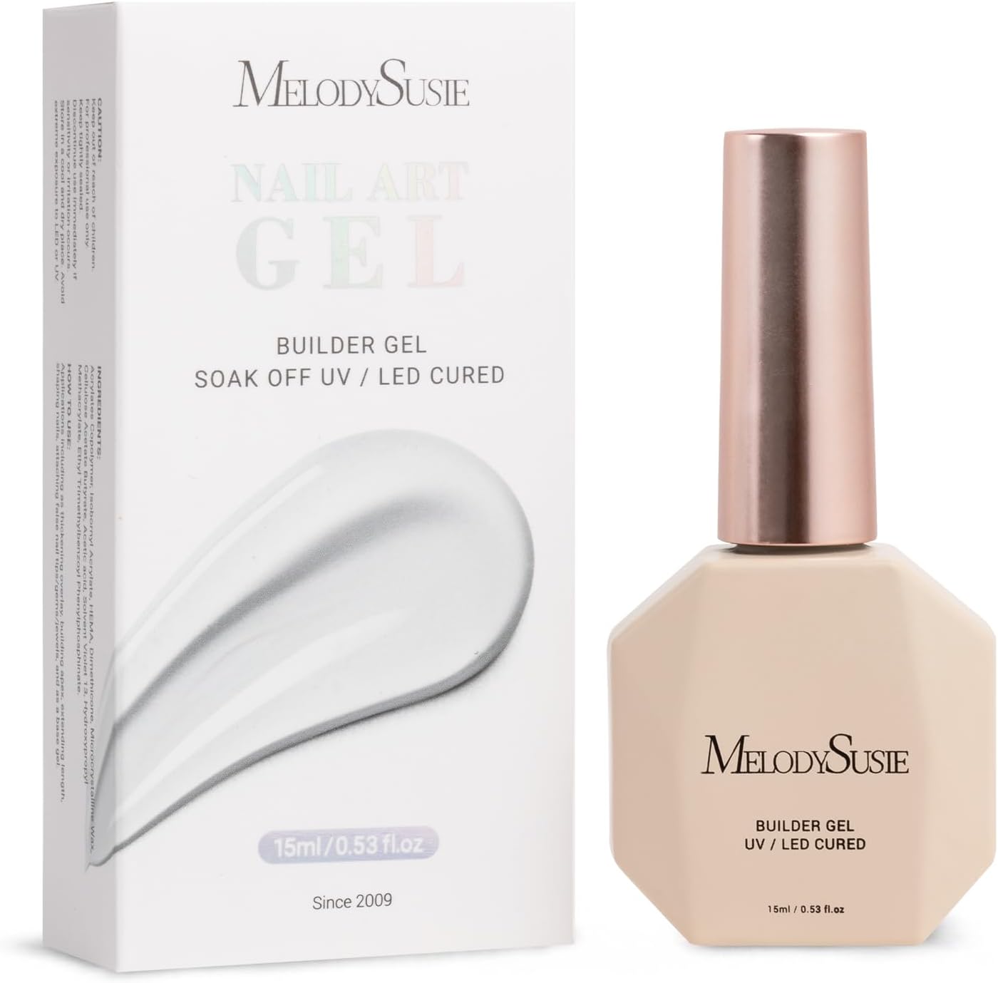 Amazon.com: MelodySusie Builder Nail Base Gel Builder Gel for Nails ...