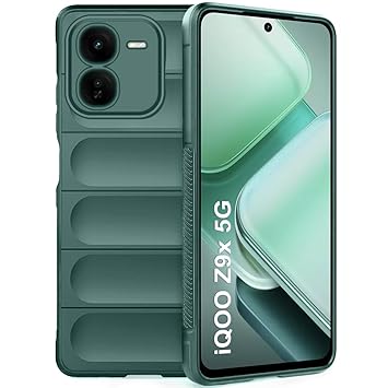 TheGiftKart Liquid Silicon Back Cover Case for iQOO Z9X 5G | Shockproof Military Grade ...