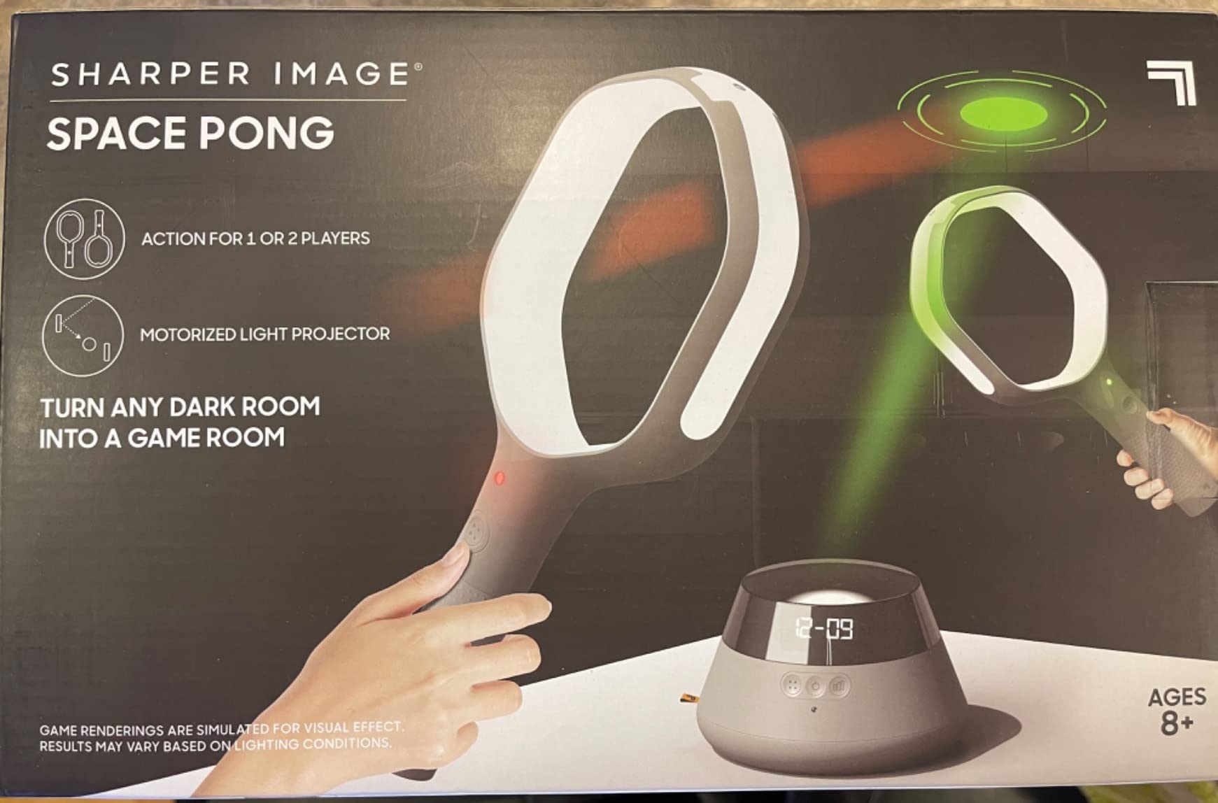 Amazon.com: SHARPER IMAGE Virtual Ping Pong Game Set with Infrared ...