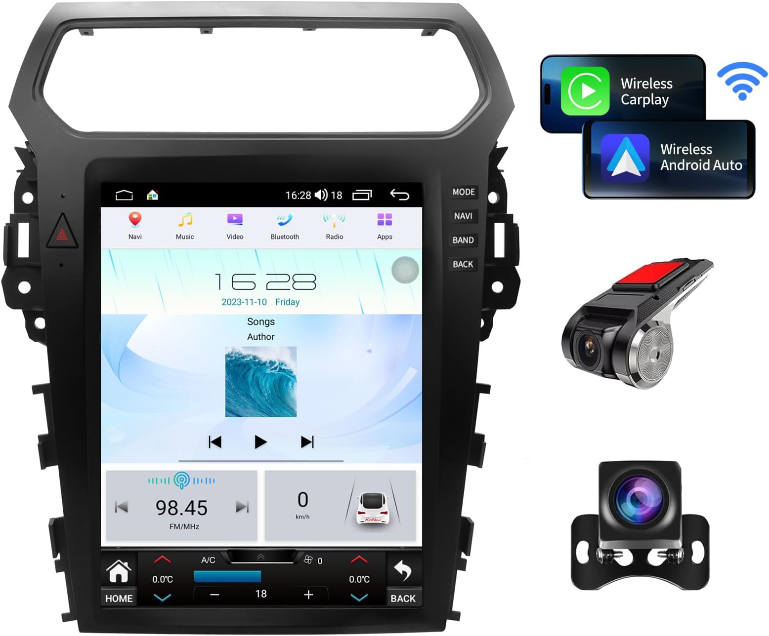 Amazon.com: Car Radio for Ford Explorer 2011-2019 Stereo Upgrade 12.1 ...