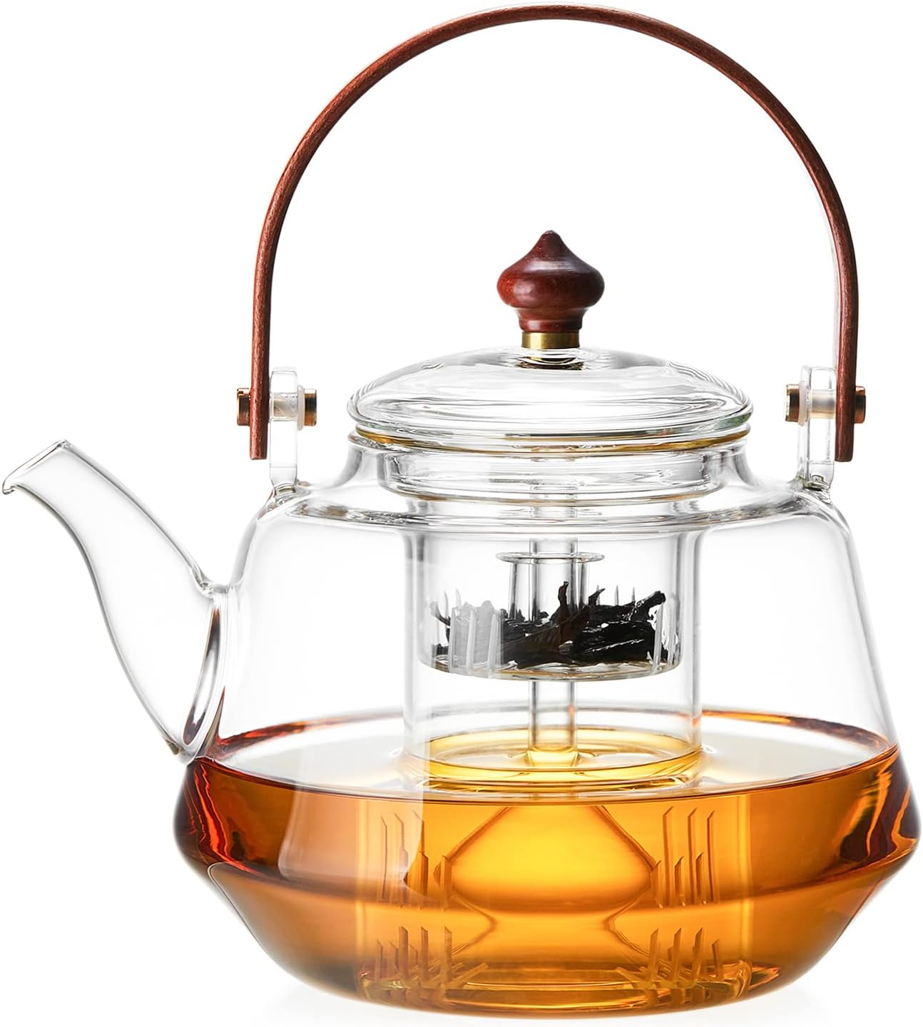 Amazon.com | BonJour Tea Glass Zen Teapot with Stainless Steel Infuser ...