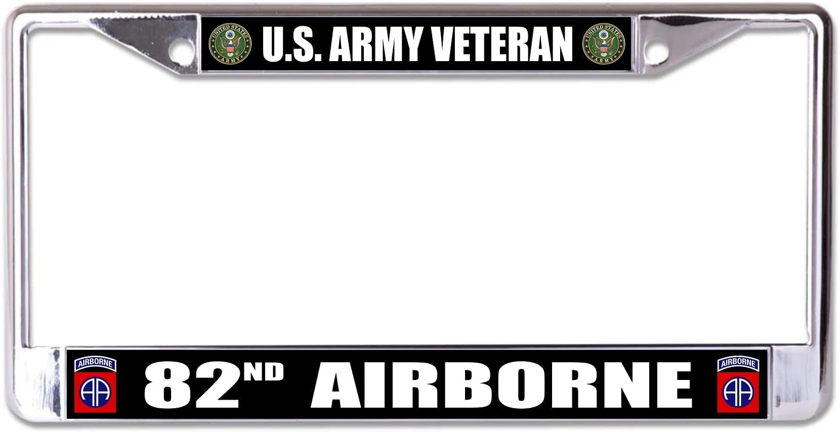 Amazon.com: Veteran U.S. Army Chrome License Plate Frame : Automotive