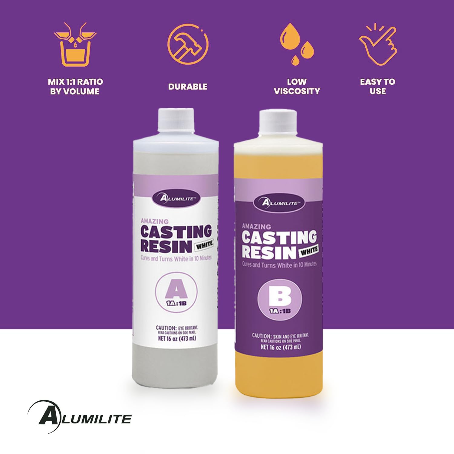 Snapklik.com : Alumilite Amazing White Casting Resin Kit, 32 Oz