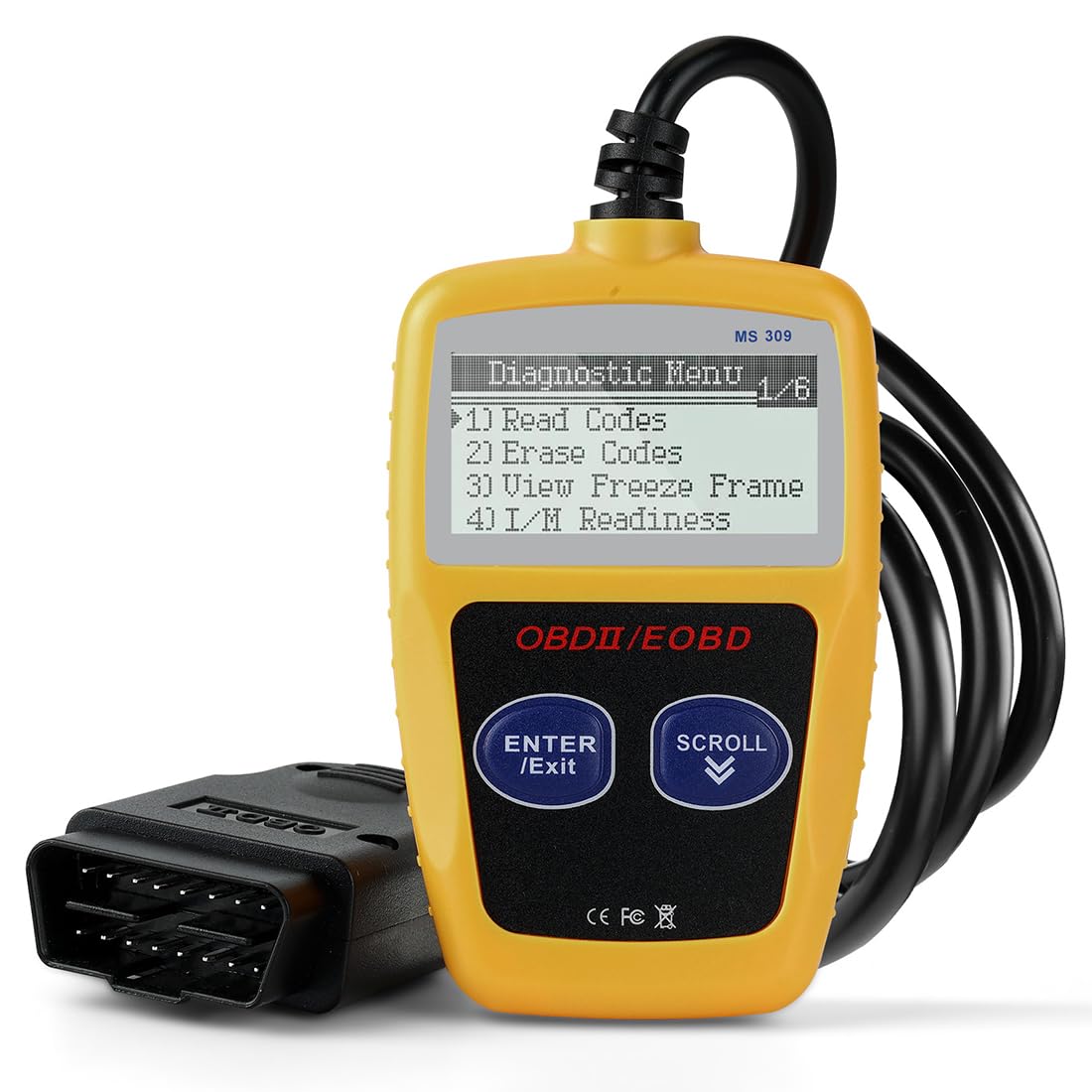 Snapklik.com : Everfun MS309 Car OBD2 Scanner Code Reader Engine Fault ...