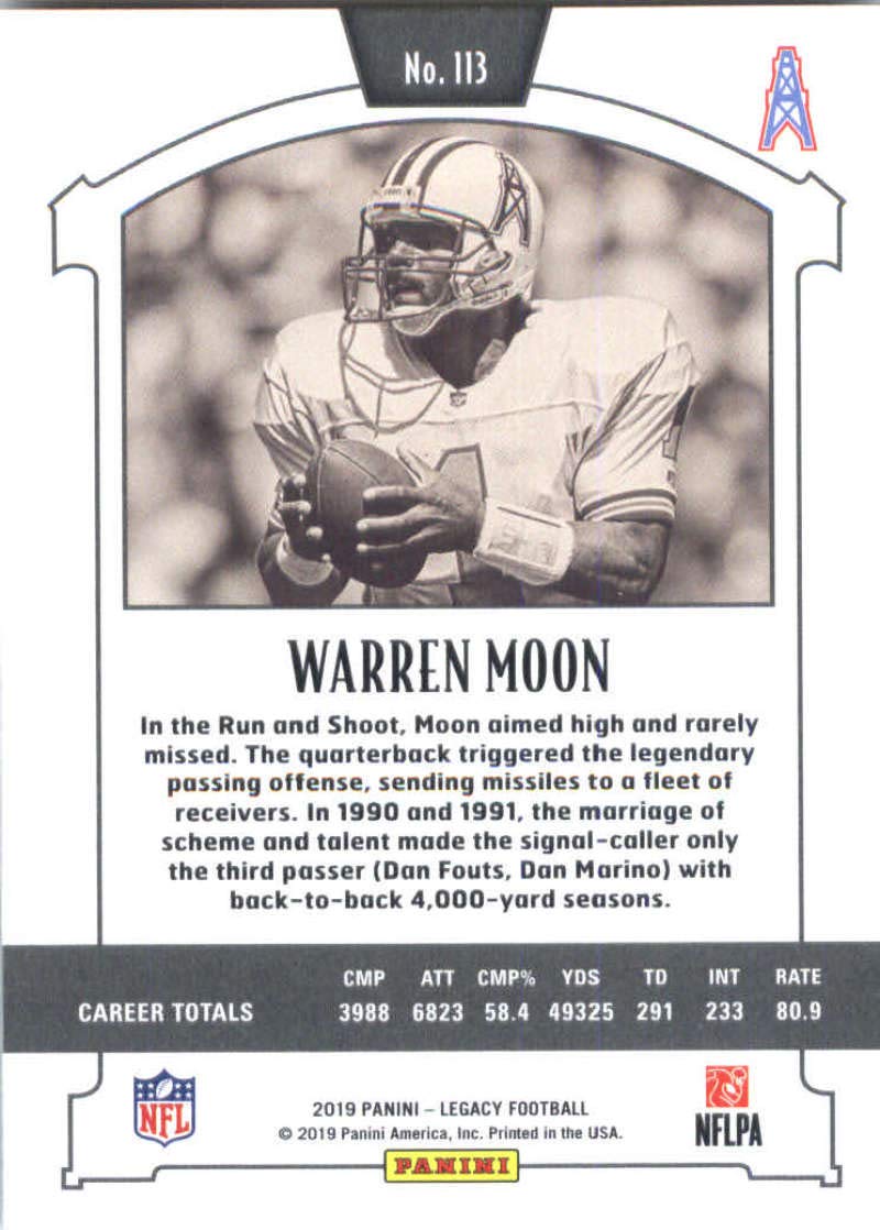 Warren Moon Oilers Receivers