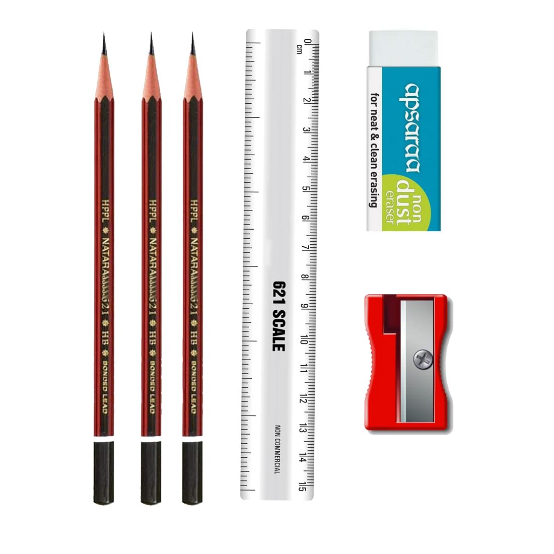 Pencil Eraser Scale Set