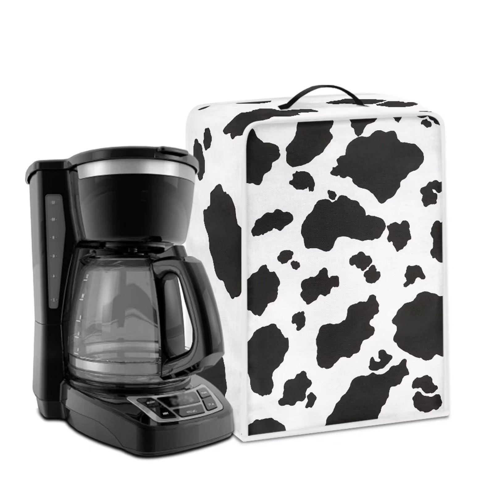 Amazon.com: Kathyboom Cow Print Coffee Maker Covers, Dust Fingerprint ...
