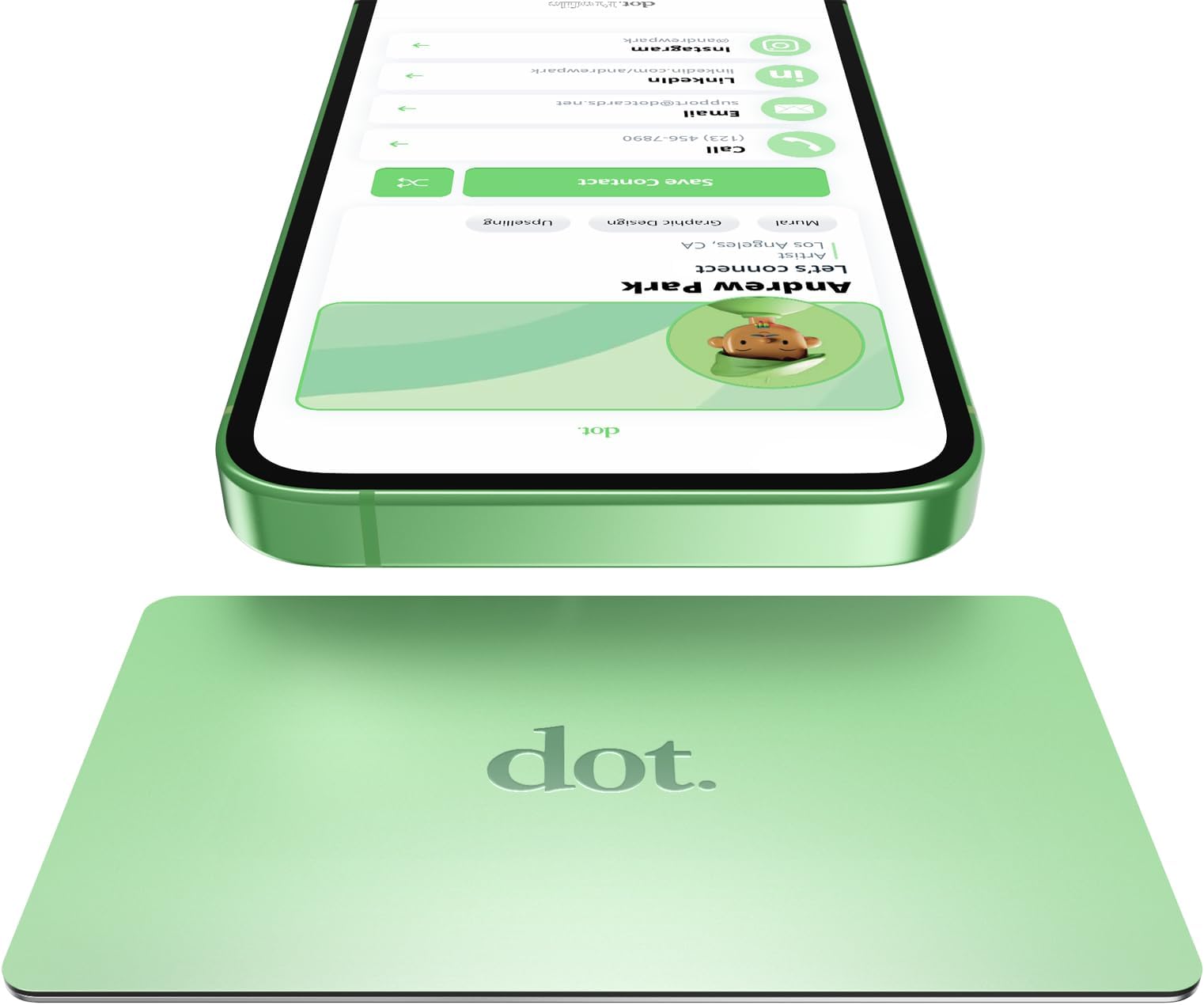 Amazon.com: dot. Card Metal - Digital Business Card - Tap to Share NFC ...