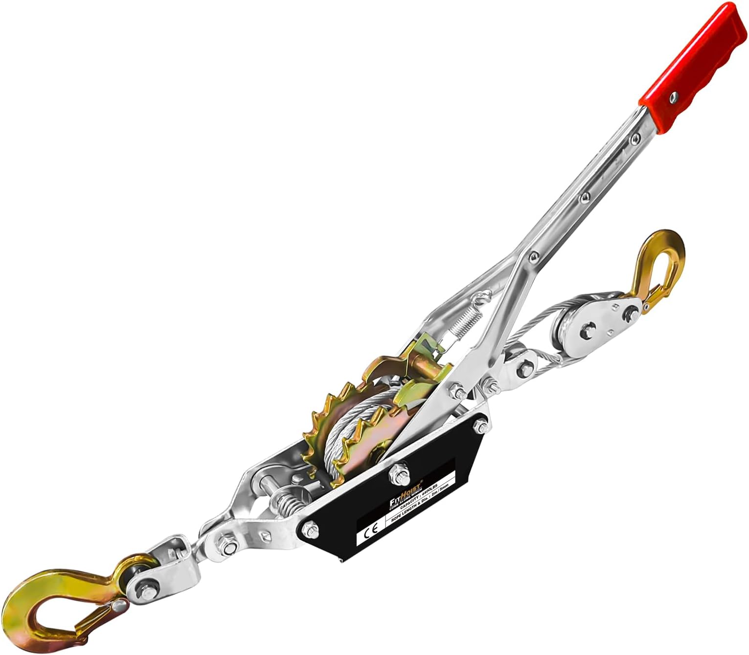 Amazon.com: FITHOIST Come Along Winch 1T Pulling Capacity 7FT Steel ...