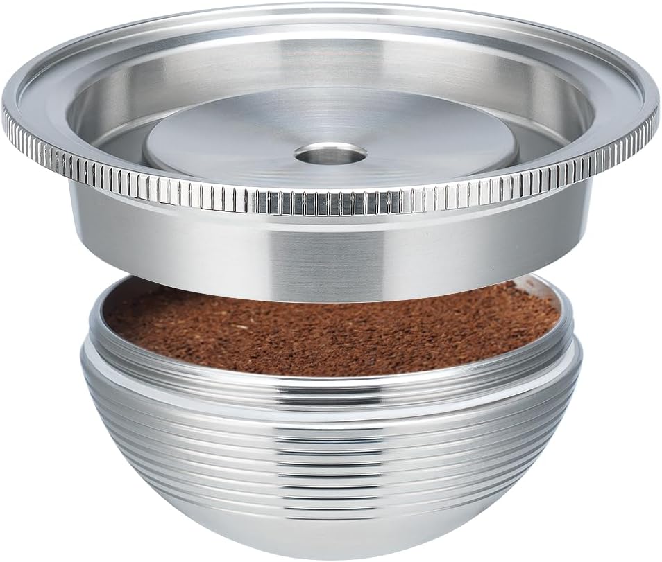 Amazon.com: Refillable Coffee Capsule Stainless Steel Pod Compatible ...
