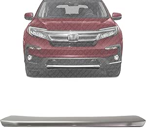 Amazon.com: US AUTO PARTS PLUS New Front Bumper Molding Silver Plastic ...