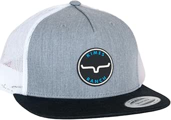 Kimes Ranch Adjustable Snapback Glendo Hat - Charcoal Heather at Amazon ...